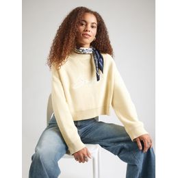 BOSS Pullover 'C_Finevra' Damen Gr&ouml;&szlig;e M pastellgelb / wei&szlig;