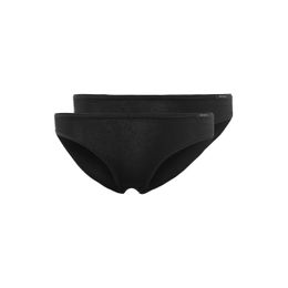 Rioslip Skiny "Cotton Advantage", Damen, Gr. 44, schwarz, Obermaterial: 96% Baumwolle, 4% Elasthan, unifarben, bequem, Unterhosen, bequem, weich, schmaler Gummi, mit Unsichtbar-Effekt, Baumwollmix