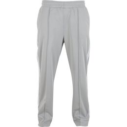 Jogginghose Urban Classics "Urban Classics Retro Tricot Track Pants", Herren, Gr. M, US-Gr&ouml;&szlig;en, lightasphalt, 100% Polyester, gestreift, relaxed fit, Hosen Jogginghose