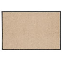 Fu&szlig;matte "Original Uni, Schmutzfangteppich" Gr. 16, beige (sand), B:60cm H:9mm L:90cm, Kunstfaser, wash+dry by Kleen-Tex, Teppiche, Fu&szlig;matte, Schmutzmatte, rutschhemmend, auch als L&auml;ufer erh&auml;ltlich