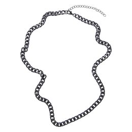 Edelstahlkette Urban Classics "Urban Classics Unisex Long Basic Chain Necklace", schwarz, Halsketten, Damen, onesize, Eisen, Edelstahlkette