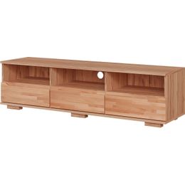 Lowboard OTTO HOME, B:150cm H:40cm T:40cmwei&szlig;, neutral, Wohnzimmer, Sideboards, "VETRO Teilmassiv, Fronten Massivholz, Wohnzimmer,
