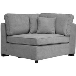 Sofaelement Home Affaire "Skara", grau (hellgrau), B:100cm H:86cm T:100cm, Polsterelemente, Modul zum eigenen Zusammenstellen, in vielen Bezugsqualit&auml;ten