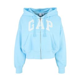 GAP Petite Sweatjacke 'HERITAGE' Damen Gr&ouml;&szlig;e L himmelblau / wei&szlig;