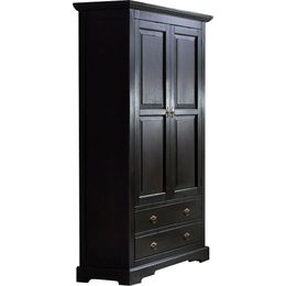 Mehrzweckschrank Sit "Samba", braun (dunkelbraun), B:98cm H:183,5cm T:44cm, Massivholz, Schr&auml;nke, Mehrzweckschrank, im Lodge-Stil