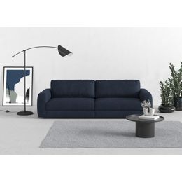 Big-Sofa Trendmanufaktur "Bourbon Mega, bequem, viel Platz, Breite 264cm", blau (nachtblau), B:264cm H:84cm T:126cm, 100% Polyester, Sofas, Big-Sofa, extra tiefe Sitzfl&auml;che, wahlweise mit Sitztiefenverstellung bestellbar