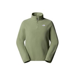 The North Face Sportpullover 'Glacier' Herren Gr&ouml;&szlig;e XXL khaki / wei&szlig;