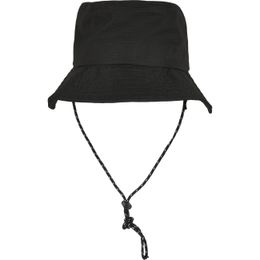 Fischerhut Flexfit "Flexfit Bucket Hat Adjustable Flexfit Bucket Hat", Damen, Gr. onesize, schwarz, 100% Polyester, H&uuml;te