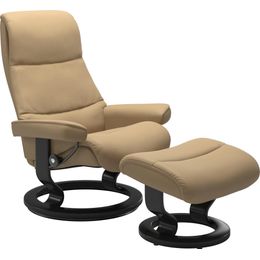 Relaxsessel stressless "View", beige (sand paloma), B:82cm H:108cm T:81cm, Leder BATICK: BATICK ist ein leicht korrigiertes, durchgef&auml;rbtes und genarbtes M&ouml;belleder, bei dem die meisten Unebenheiten und Spuren in der Regel entfernt wurden.;Leder PALOMA: PALOMA ist ein durchgef&auml;rbtes Semianilin-M&ouml;belleder mit nat&uuml;rlicher Narbung.;ROHLEDER Stoff Q2 FARON: Ein fester zuverl&auml;ssiger Boucl&eacute; mit einem st
