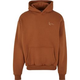 Kapuzenpullover Karl Kani "Karl Kani Herren", Herren, Gr. S, cognac, 100% Baumwolle, oversize, ohne Ausschnitt, Pullover Kapuzenpullover