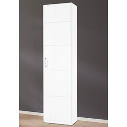 Kleiderschrank Priess "Bilbao", wei&szlig;, B:48cm H:193cm T:36cm, Holzwerkstoff, Schr&auml;nke, Kleiderschrank, T&uuml;ranschlag links oder rechts