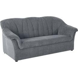 3-Sitzer DOMO collection "Pegnitz f&uuml;r kleine R&auml;ume, Breite 185cm", grau (steel), B:185cm H:82cm T:82cm, 95% Polyester, 5% Nylon, Sofas, zeitlos, elegante Armlehnen, komfortabel