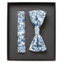 Fliege Venti "Venti Accessoires Print", Herren, blau (hellblau), 100% Baumwolle, Fliegen