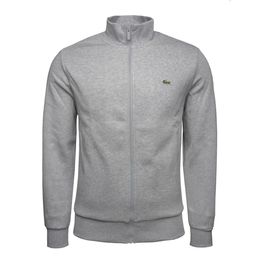 Sweatjacke Lacoste "Lacoste SH9622 Sweatjacke Herren Bekleidung", Herren, Gr. XL, grau, 84% Baumwolle, 16% Polyester, Sweatjacken Sweatjacke