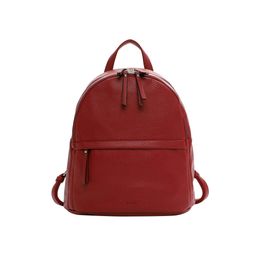 Emily & Noah Rucksack EMILY & NOAH "Rucksack E&N Tours RUE 09", Damen, Gr. B/H/T: 30cm x 30cm x 16cm, rot (wine 690), Obermaterial: 70% PVC PVC. 30% Polyurethan PU., Rucks&auml;cke Rucksack