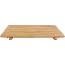 Ansteckplatte OTTO HOME "Toarp", braun (eiche natur), B:90cm H:1,9cm T:50cm, FSC-zertifiziertes Massivholz, Ansatztischplatten, Massivholz Eiche