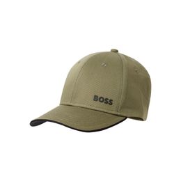 Baseball Cap BOSS Green "Cap-Bold", Herren, schwarz beige 257, Twill, Baumwolle, unifarben, Caps, mit kontrastfarbener Unterseite, Unisex