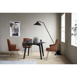 Polsterstuhl stressless "Laurel", braun (copper paloma, chrom matt), B:58cm H:92cm T:59cm, Leder PALOMA: PALOMA ist ein durchgef&auml;rbtes Semianilin-M&ouml;belleder mit nat&uuml;rlicher Narbung., St&uuml;hle, Polsterstuhl, Low Back mit Armlehne, Gr&ouml;&szlig;e L, mit Beinen aus Stahl in Chrom matt