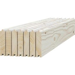 Gartenhaus-Fu&szlig;boden Palmako, beige (natur), B:323cm H:1,6cm T:259cm, Massivholz, Gartenhaus-Fu&szlig;b&ouml;den, passend f&uuml;r Gartenhaus Stella 8,2 m2