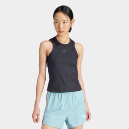 Tanktop adidas Performance "AG RIB 3S TK", Damen, Gr. XS, schwarz, Obermaterial: 89% Polyester, 11% Elasthan, Rundhals, Tops Tanktop