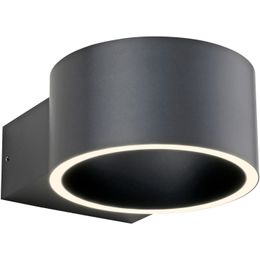NEUHAUS PURE LED Wandleuchte "PURE Clipse", mystic grau, 2, &Oslash; 15cm H: 8cm, 1 Stk., Leuchten, Lichtaustritt oben und unten, dimmf&auml;hig, LED Wandleuchte