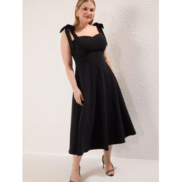 Trendyol Curve Kleid Damen Gr&ouml;&szlig;e 42 schwarz Winterkleid