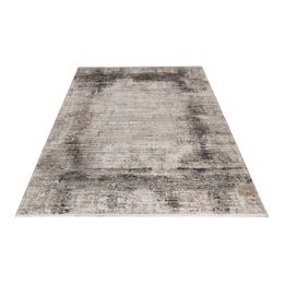 Teppich Obsession "My Noblesse 810", grau, B:120cm H:7mm L:170cm, Polyester, Teppiche, Teppich, modernes Design, Wohnzimmer