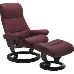Relaxsessel stressless "View", rot (bordeaux batick), B:82cm H:108cm T:81cm, Leder BATICK: BATICK ist ein leicht korrigiertes, durchgef&auml;rbtes und genarbtes M&ouml;belleder, bei dem die meisten Unebenheiten und Spuren in der Regel entfernt wurden.;Leder PALOMA: PALOMA ist ein durchgef&auml;rbtes Semianilin-M&ouml;belleder mit nat&uuml;rlicher Narbung.;ROHLEDER Stoff Q2 FARON: Ein fester zuverl&auml;ssiger Boucl&eacute; mit einem 