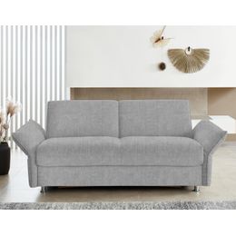 Schlafsofa Bali "LINA, Dauerschlaffunktion, 140 u. 160 er Breiten", grau (hellgrau), B:234cm H:14cm, 100% PES, Sofas, Schlafsofa, durchgehender Lattenrost mit 6-facher H&auml;rtegradregulierung