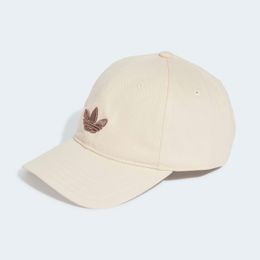 Baseball Cap adidas originals "ADICOLOR CLASSIC TREFOIL", Damen, wei&szlig; (wonder wei&szlig;), Obermaterial: 100% Baumwolle, Caps, f&uuml;r Erwachsene, sportlicher Stil, aus Baumwolle