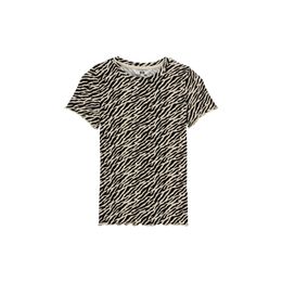 WE Fashion T-Shirt M&auml;dchen Gr&ouml;&szlig;e 122/128 creme / schwarz