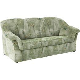 3-Sitzer DOMO collection "Pegnitz f&uuml;r kleine R&auml;ume, Breite 185cm", gr&uuml;n, B:185cm H:82cm T:82cm, 100% Polyester, Sofas, zeitlos, elegante Armlehnen, komfortabel
