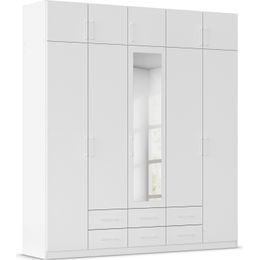 Kleiderschrank Rauch, B:226cm H:248cm T:54cmalpinwei&szlig;, griffe wei&szlig;, Holzwerkstoff, Kinderzimmer, Schr&auml;nke, "Schrank Garderobe W&auml;scheschrank GAMMA in