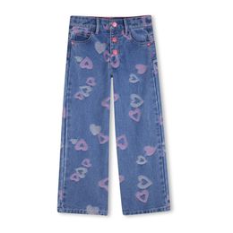 Billieblush Jeans M&auml;dchen Gr&ouml;&szlig;e 110 blue denim / pastellblau / altrosa