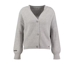 Key Largo Strickjacke 'Celine' Damen Gr&ouml;&szlig;e XXL grau / schwarz