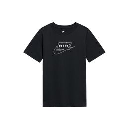 Nike Sportswear T-Shirt 'AIR' Jungen Gr&ouml;&szlig;e 138/147 schwarz / wei&szlig;
