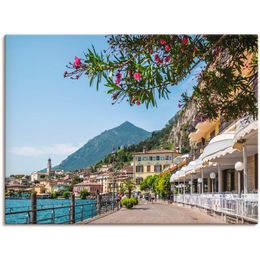 Wandbild Artland "Gardasee Limone sul Garda I", bunt (farbe bild(er): bunt), B:120cm H:90cm, Bilder, als Leinwandbild, Poster in verschied. Gr&ouml;&szlig;en