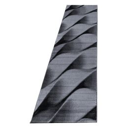 Teppich Ayyildiz Teppiche "PARMA 9240", schwarz, B:80cm H:12mm L:300cm, Polypropylen, Teppiche, Teppich, L&auml;ufer, strapazierf&auml;hig / pflegeleicht/ Kurzflorteppich