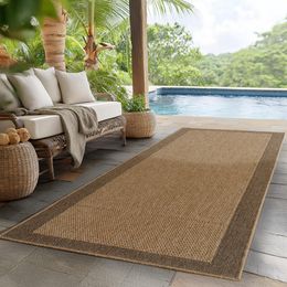 Outdoorteppich Ayyildiz Teppiche "TIMBER 1402", beige, B:80cm H:5mm L:250cm, Polypropylen, Teppiche, Outdoorteppich, L&auml;ufer, In und Outdoor, Jute Sisal Optik, Wohnzimmer, Aussenbereich