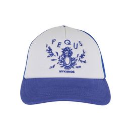 Trucker Cap PEQUS "PEQUS PEQUS Mykonos Graphic Trucker Cap", Gr. onesize, blau, 100% Kunststoff, Caps