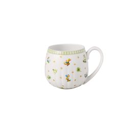Villeroy & Boch Becher VILLEROY & BOCH "Henkelbecher Easter Delight 350 ml gr&uuml;n", gr&uuml;n, B:10cm H:8,8cm, Porzellan, Trinkgef&auml;&szlig;e, Becher, Mikrowellengeeignet