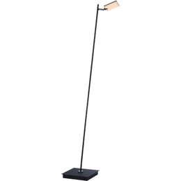 NEUHAUS PURE LED Stehlampe "PURE Mira", schwarz pearl, 1, H: 129cm, 1 Stk., Leuchten, Dimmbar, CCT, Fu&szlig;schalter, Fernbedienung, drehbar, LED Stehlampe