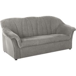 3-Sitzer DOMO collection "Pegnitz f&uuml;r kleine R&auml;ume, Breite 185cm", grau, B:185cm H:82cm T:82cm, 100% Polyester, Sofas, zeitlos, elegante Armlehnen, komfortabel