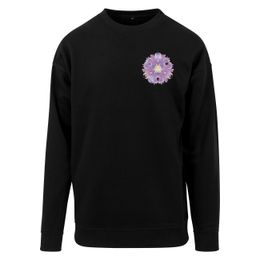 MisterTee Damen Sweater "MisterTee Damen Ladies Psychadelic Mandala Crewneck"schwarz, Gr. S, unifarben, 65% Baumwolle, 35% Polyester, Sweatshirts