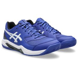 Tennisschuh asics "GEL-DEDICATE 8 CLAY", Herren, Gr. 44, schwarz cobalt, wei&szlig;, Synthetik, Schuhe, Sandplatzschuhe f&uuml;r Aschepl&auml;tze