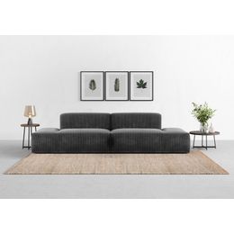 Big-Sofa Trendmanufaktur "Braga, toller Sitzkomfort, Designsofa", grau (anthrazit), B:300cm H:72cm T:107cm, 88% Polyester, 12% Polyacrl, Sofas, Big-Sofa, in moderner Optik, mit hochwertigem Kaltschaum