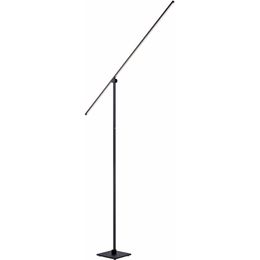 NEUHAUS PURE LED Stehlampe "PURE Grafo", schwarz pearl, 1, &Oslash; 20cm H: 142,5cm, 1 Stk., Leuchten, 3-Stufen Touchdimmer (20%-50%-100%), Lesearm schwenkbar, LED Stehlampe