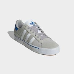 Sneaker adidas originals "CAMPUS VULC", Herren, Gr. 40, grau (grau two, cloud wei&szlig;, blau), Leder, Textil, Schuhe Sneaker, mit klassischem Canvas-Obermaterial