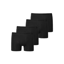 Boxershorts Schiesser "Boxershort 4er Pack", Jungen, Gr. 176, schwarz, Obermaterial: 95% Baumwolle CO. 5% Elasthan EL., Unterhosen