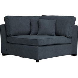 Sofaelement Home Affaire "Skara", blau (graublau), B:100cm H:86cm T:100cm, Polsterelemente, Modul zum eigenen Zusammenstellen, in vielen Bezugsqualit&auml;ten
